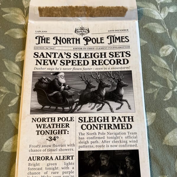 The North Pole Times - Creative Idea - Specially Designed to Wow the ...