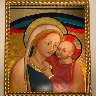 Annunciation Catholic Home Altar Hand Painted Italian Renaissance ...