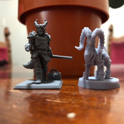 Steel Defender Ram Miniature for Dungeons and Dragons - Etsy