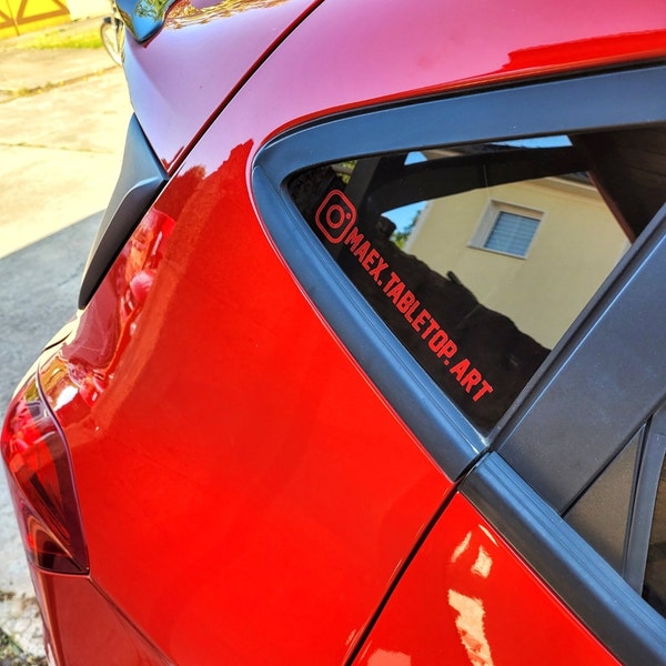 IG Custom Name Stickers, Social Media Username Decal, Car Decal, Window ...