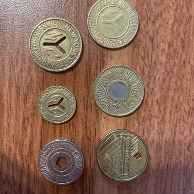 Complete Set of 6 NYC Subway Tokens NYCTA MTA New York City Transit ...
