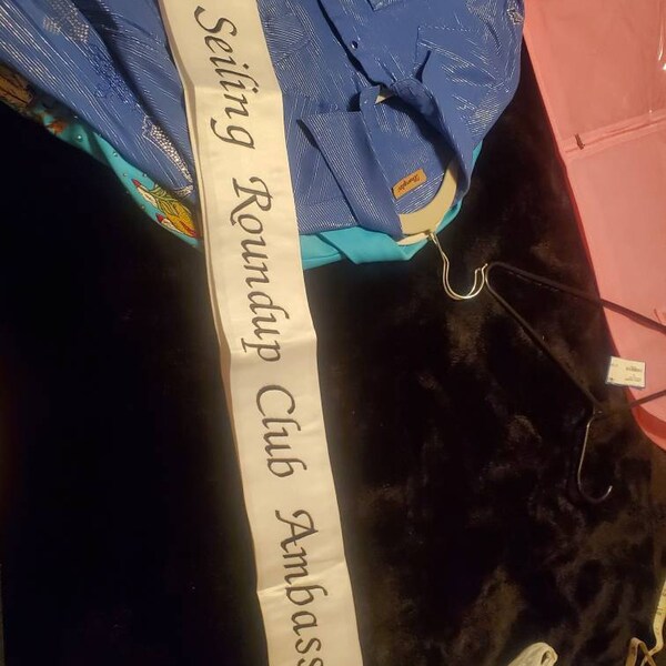 Custom Embroidered Pageant Sash With Caroline Font - Etsy