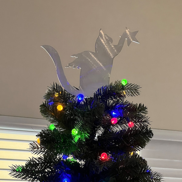 Kitty Cat Angel With Star, Cat Christmas Tree Topper, Pet Memorial ...