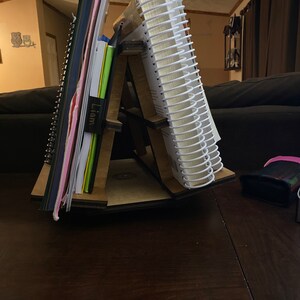 2-sided Medical Coding Rotating Book Carousel Stand Wood Cooking ...