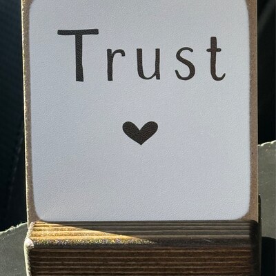 One Word Sign, Word of the Year, Word of the Month, Desk Decor, Mini ...