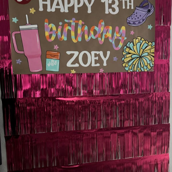 Hand Painted Silly Goose Banner, Hand Painted Party Banner, Hand ...