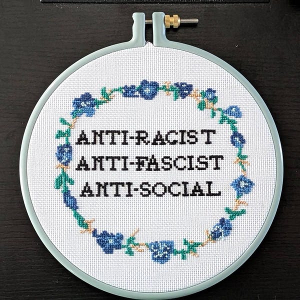 You Listened to RFK Oregon Trail Inspired Cross Stitch Piece - Etsy