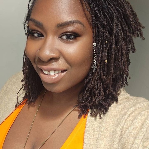 Sisterlock/microloc Jewelry With Obsidian and Black Owl - Etsy