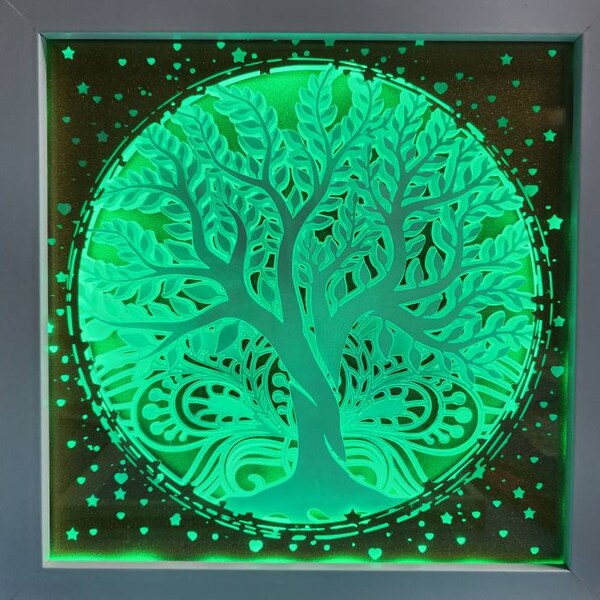 DIY Farm 3D Shadowbox SVG 3D Shadow Box | Cricut Shadow Box | Layered ...