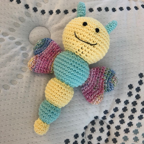 PATTERN - Bug Rattles - Butterfly, Bee and Caterpillar - Amigurumi ...