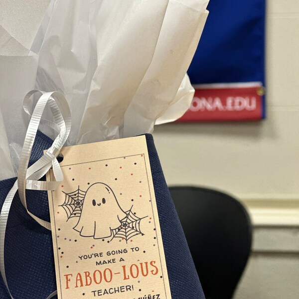 Faboolous Teacher Tag Editable Printable for Happy Halloween Thank You ...