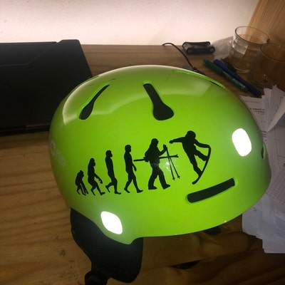 Black Snowboard Evolution Sticker - Etsy