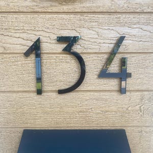 12 Inch Modern House Numbers Contemporary Minimalist Address Sign Large ...