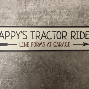 Tractor Rides Sign, Papa Gift, Papa Sign, Tractor Ride Sign, Barn ...