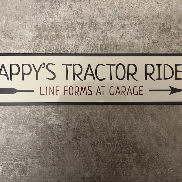 Tractor Rides Sign, Papa Gift, Papa Sign, Tractor Ride Sign, Barn ...