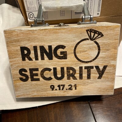 FREE SHIPPING Custom Ring Security Boxes Option to Personalize - Etsy