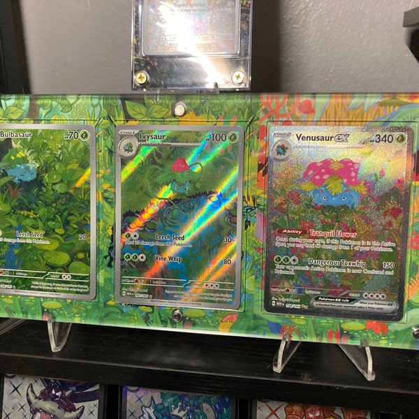 Bulbasaur Ivysaur Venusaur 151 | Extended Art Display Case for Pokemon ...