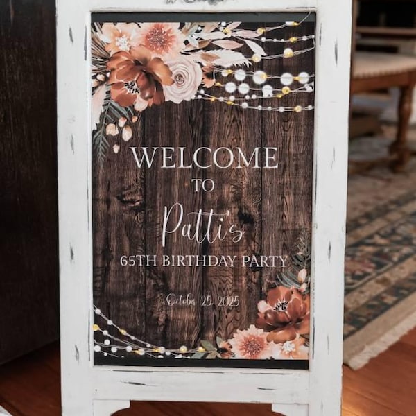Editable Welcome Sign Template | 12x18, 18x24, 20x30 | Digital Download ...