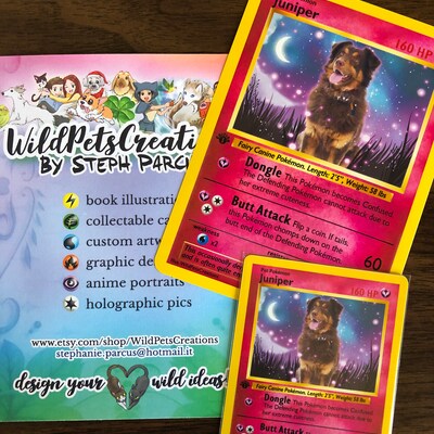 Custom Pokémon Card From PHOTO - Etsy