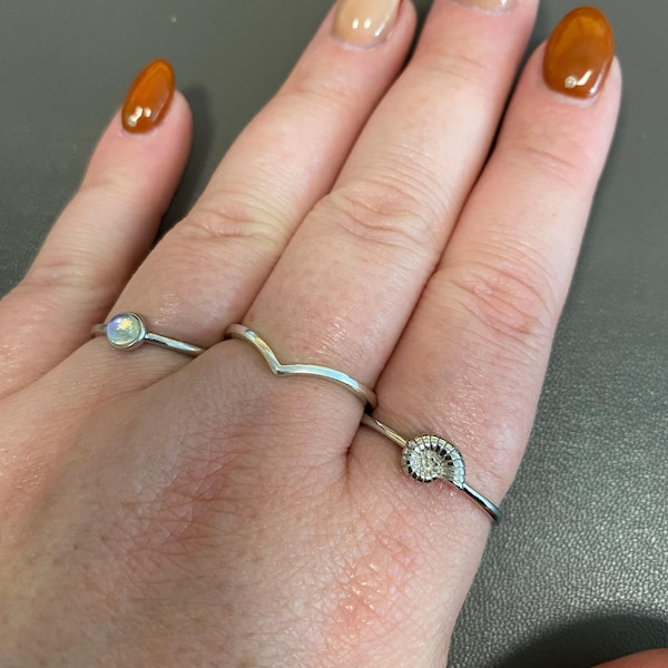 Tiny Manta Ray Ring in Sterling Silver, Adjustable Size, Manta Ray Fish ...