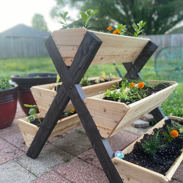 5 Box Tier Planter Digital Plans, Multi-tier Planter/ Herb Box Planter ...