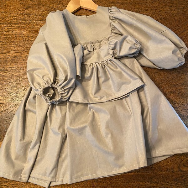 Ruffle Dress Pattern + Doll Ruffle Dress | PDF Pattern | Girl Dress ...