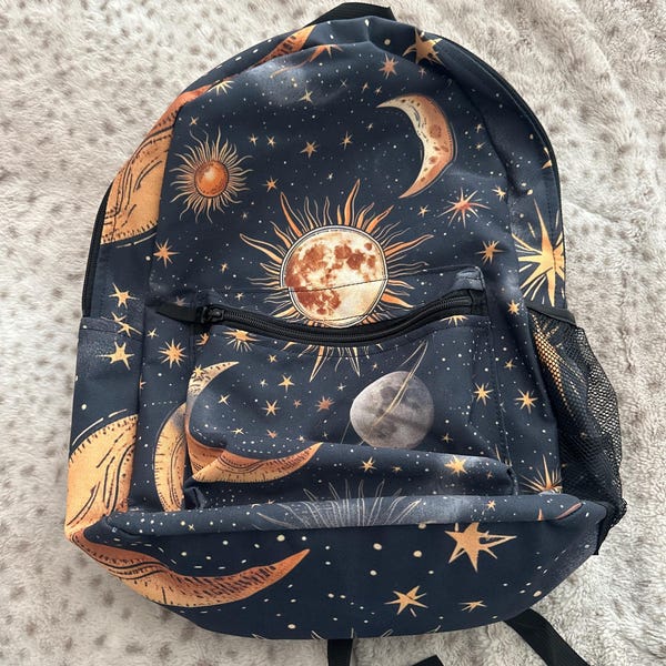 Unisex Casual Shoulder Backpack, Celestial Sky, Univers, Backpack for ...