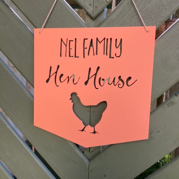 Personalised Hen House Sign-chicken Coop-chook-chook House-wall Hanging ...