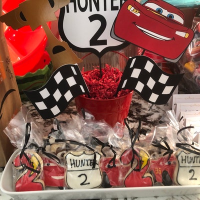 Pixar Cars Birthday Centerpiece//lightning Mcqueen//movie Cars - Etsy