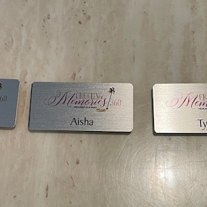 Metal Wearable Magnetic Name Tags for Business or Work - Etsy