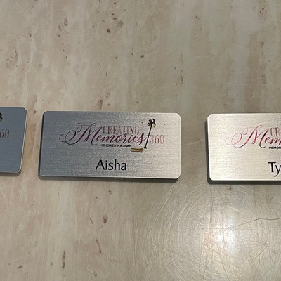 Metal Wearable Magnetic Name Tags for Business or Work - Etsy