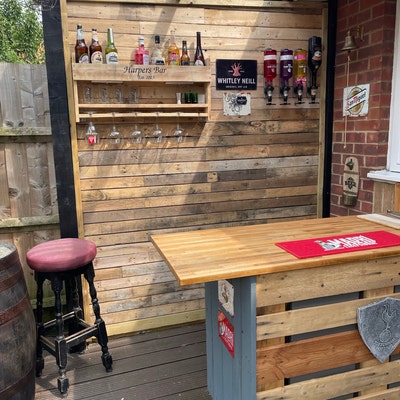 Personalised Gin Shelf / Bar - Etsy UK