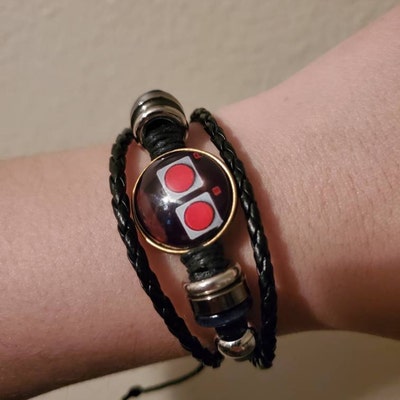 Handmade Video Game Controller Leather Trendy Bracelets Novelty Glass ...