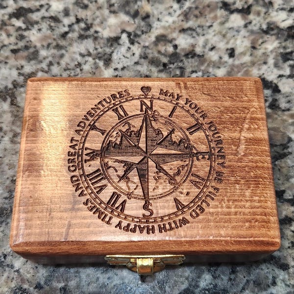Customizable Compass With Personalized Message - Perfect for Travelers ...