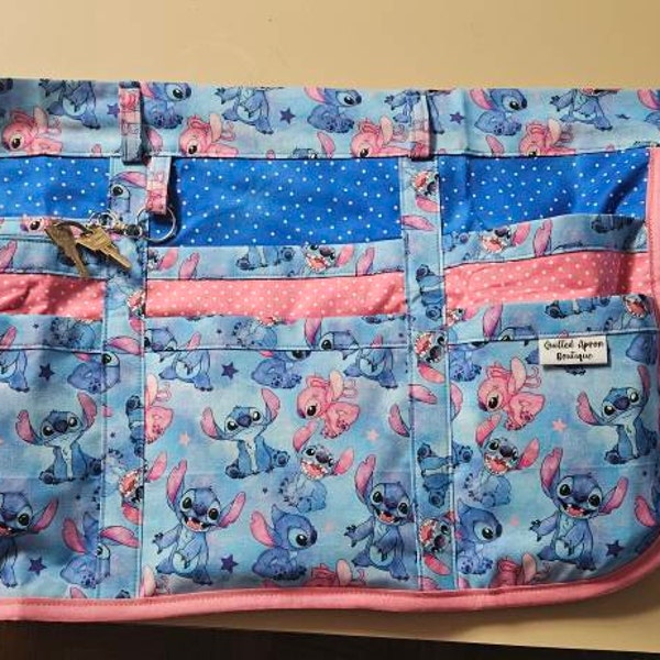 Cute Gray and White Polka Dot Teacher Waist Apron With Pockets and ...