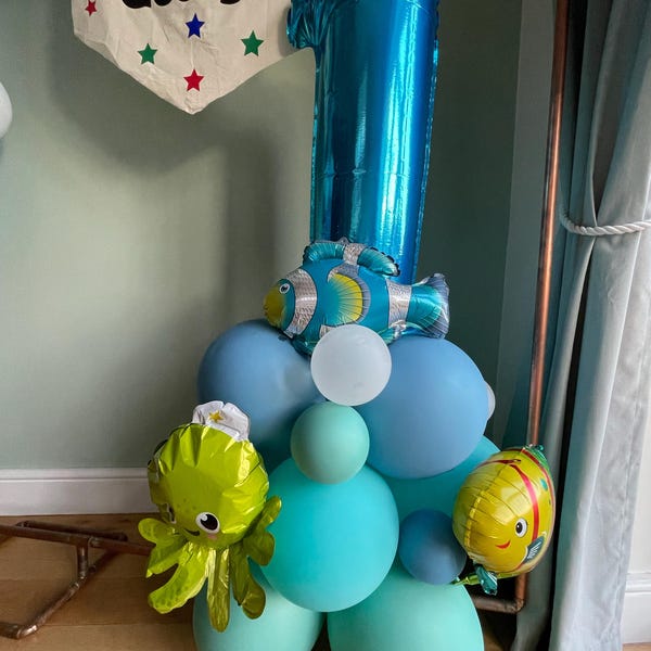 DIY Large Under the Sea Balloon Sculpture, 55in, Under the Sea Balloon ...