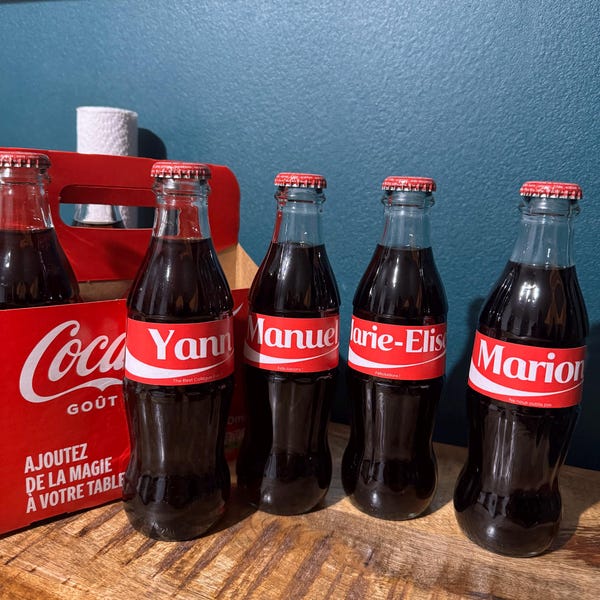 DIY Custom Coke Bottle Label Template: Editable Canva Design (digital ...