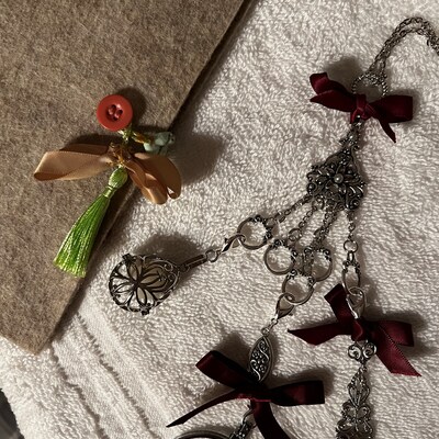 Silver Filigree Embellished Mini Ballpoint Pen With Removable Vintage ...