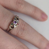 Handcrafted Wedding Greek Key Band With Enamel Detailing - Unique ...
