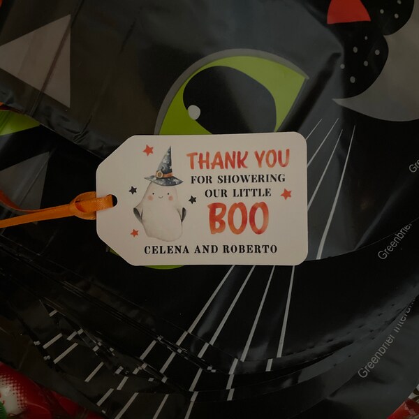 Little BOO Baby Shower Favor Tags,halloween Baby Shower Tags,halloween ...