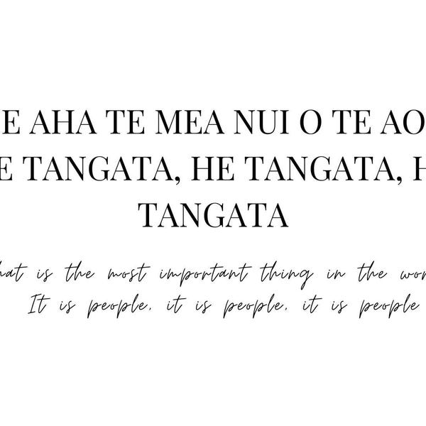Whakatauki Proverb for Mum Mama Whaea Te Reo Māori Digital Print ...