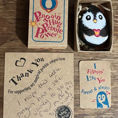 Handmade Painted Pebble Fox Pocket Hug Fox Totem Unique Gift - Etsy