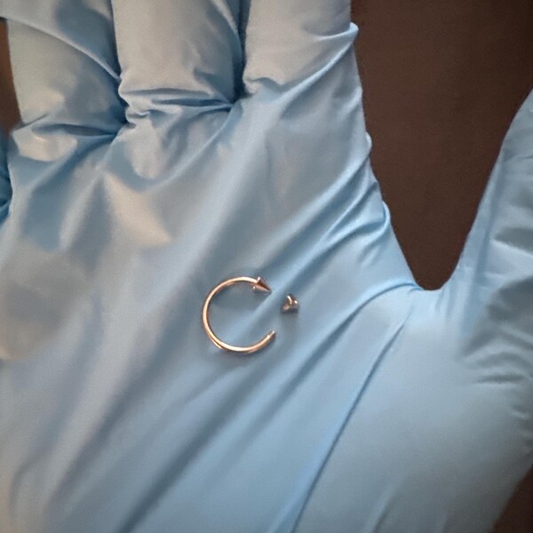 16G Titanium Inner Threaded Septum Ring, 6mm 8mm 10mm CBR, Daith ...