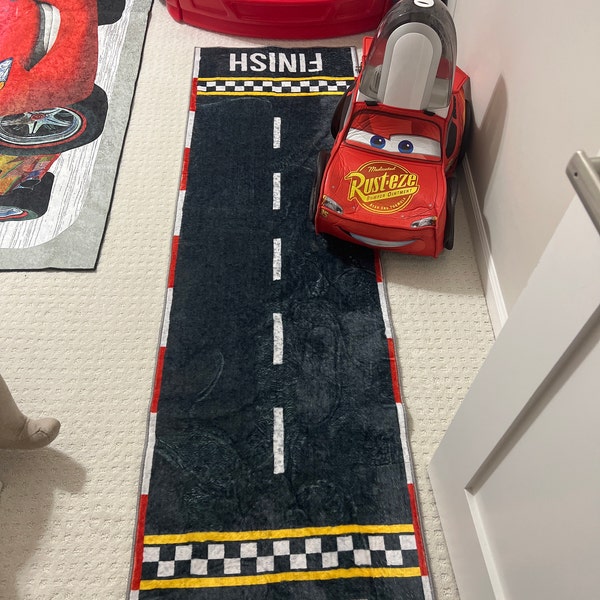 Race Track, Race Track Rug,start Line,finish Line,hallway Rug,long ...