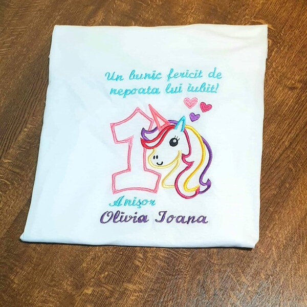 Unicorn Embroidery Design, 1st Birthday Unicorn, Unicorn Applique, Cute ...