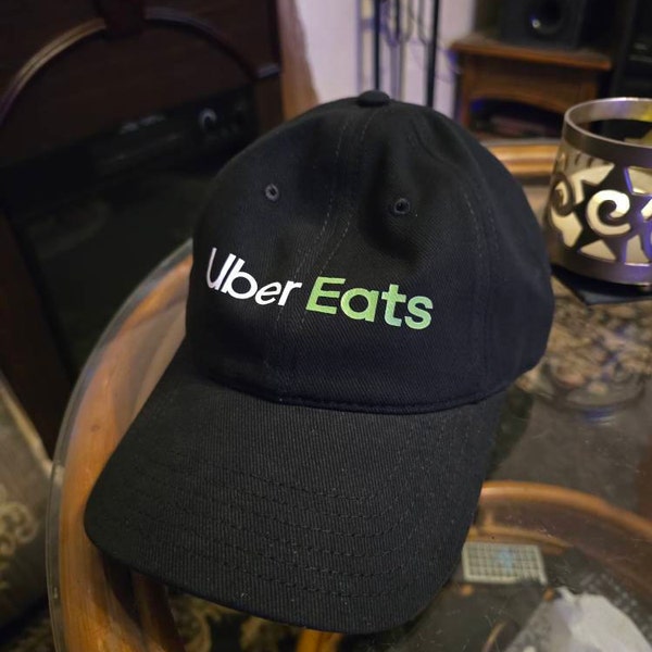 Uber Eats Cap, Food Delivery Hat, NOT EMBROIDERED, Driver Baseball ...