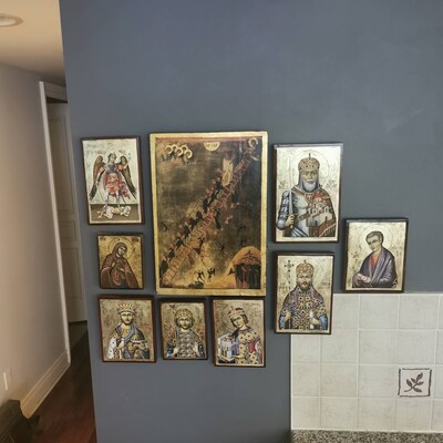 Icon of Jesus Christ and 12 Apostles, Made to Order, Orthodox Painting ...