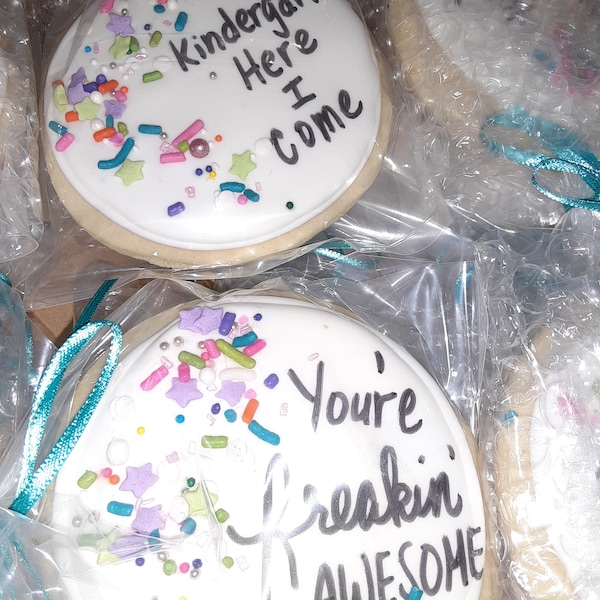 You're Freakin Awesome Sugar Cookies, Birthday Sugar Cookies, Birthday ...