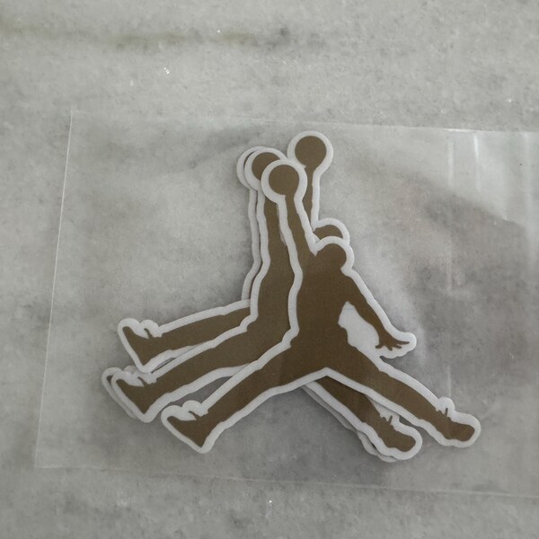 Authentic AJ Jumpman Decal | Vintage 90s 00s | Jordan | Sticker | Gold ...