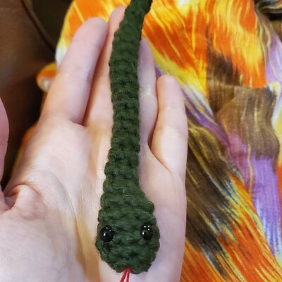 Crochet PATTERN Snake Keychain No Sew Amigurumi Tutorial PDF - Etsy